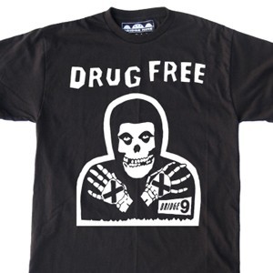 Buy Bridge Nine 'Crimson Ghost Drug Free' T-Shirt at Bridge Nine Records