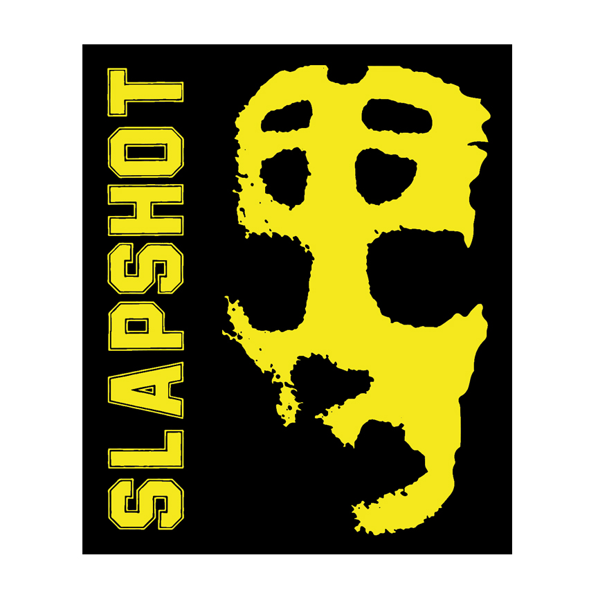 Buy Slapshot 'Mask' Yellow Sticker at Bridge Nine Records