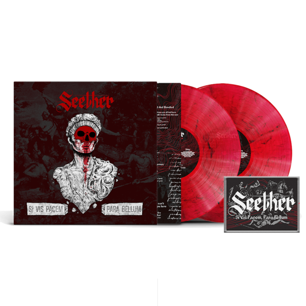 SIGNED or Unsigned Red Smoke marble Si Vis Pacem, Para Bellum Vinyl ...