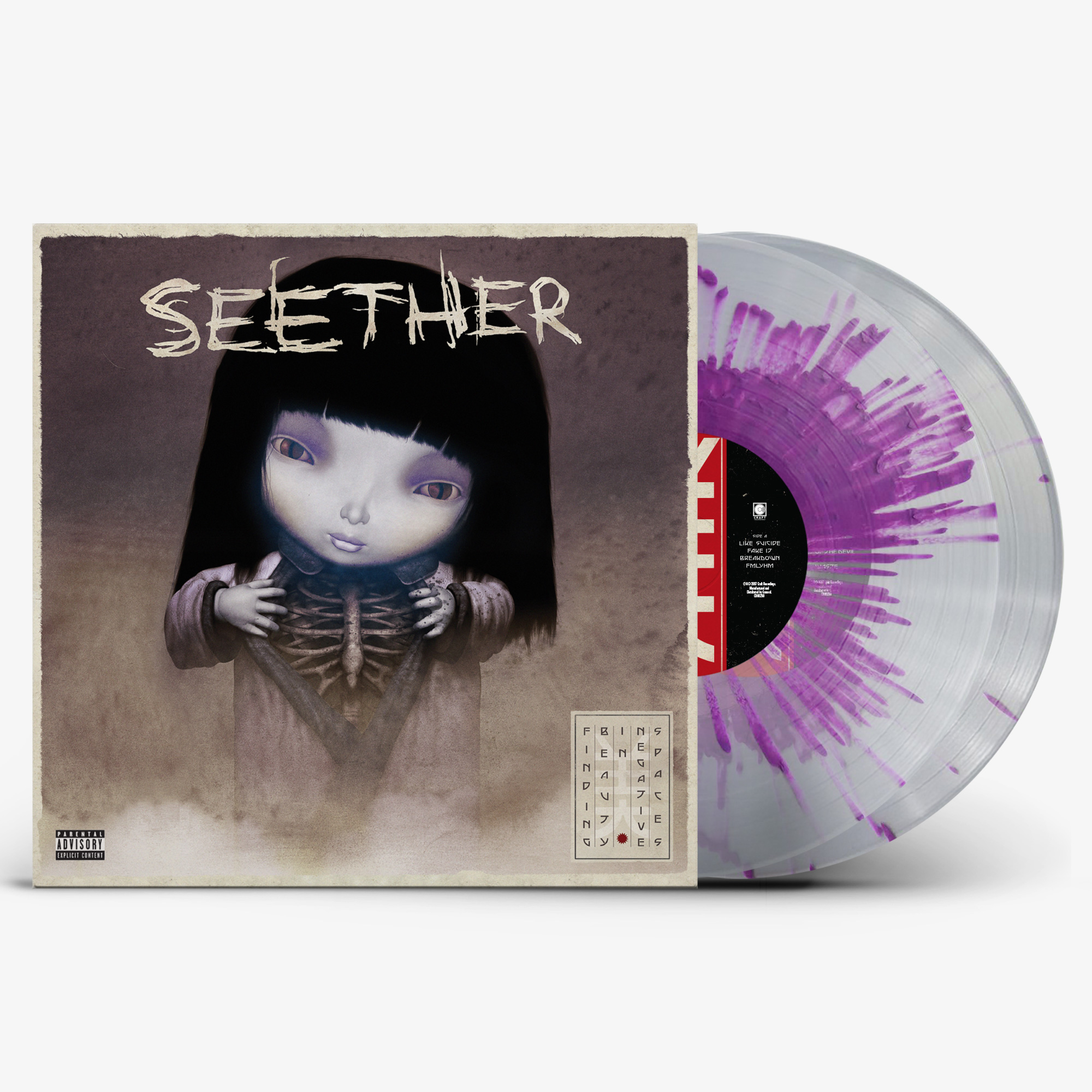 Finding Beauty In Negative Spaces Purple Translucent Splatter 2xLP ...