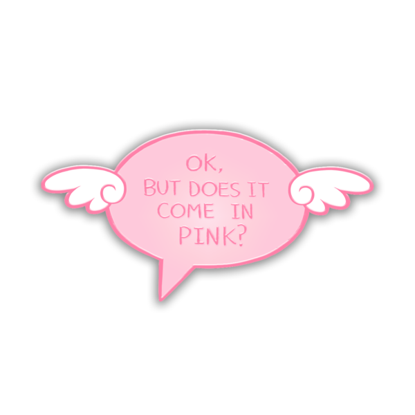 Conversation Enamel Pin - Pink - Emirichu